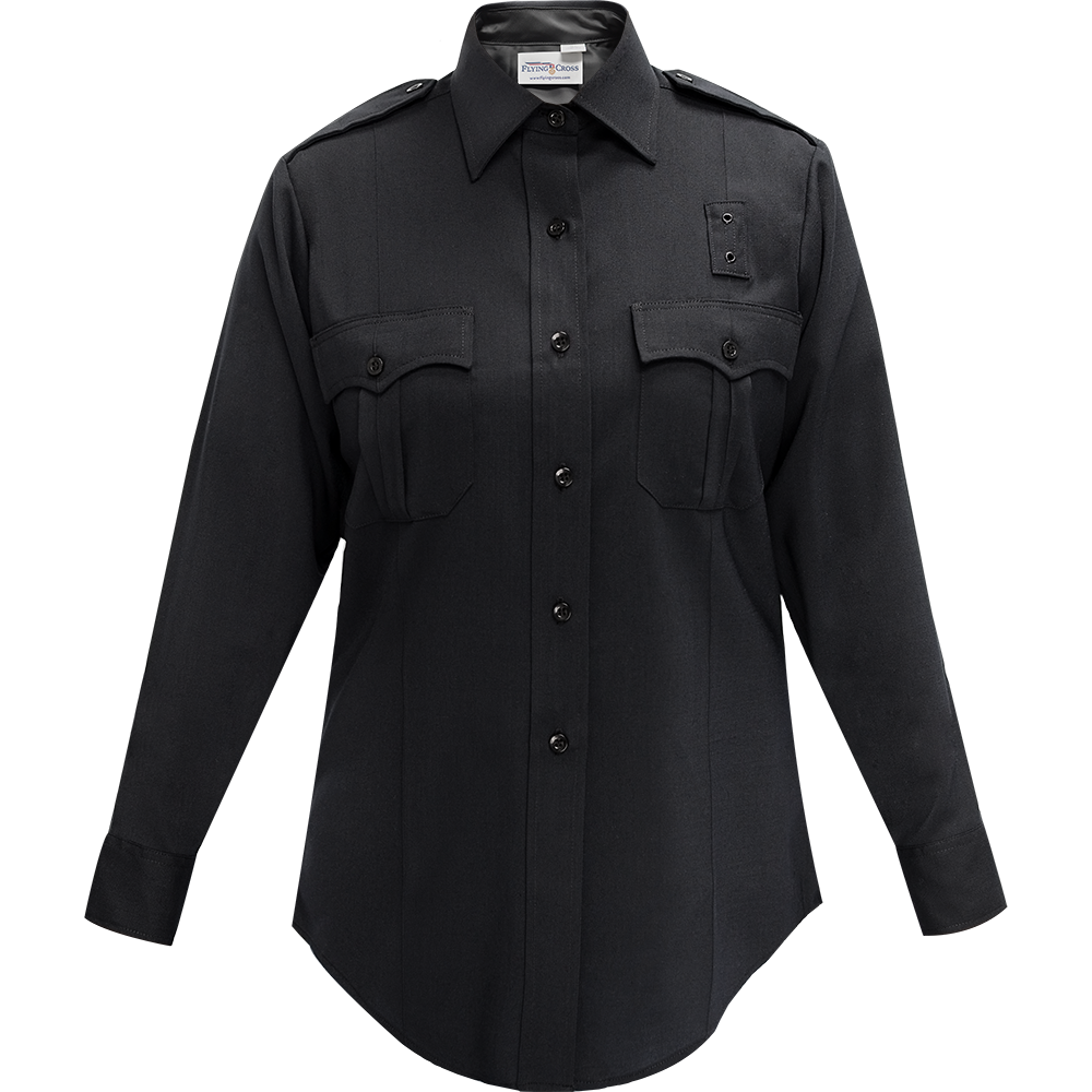 FLYING CROSS JUSTICE POLY/WOOL WOMENS LAPD NAVY LONG-SLEEVE SHIRT | 10